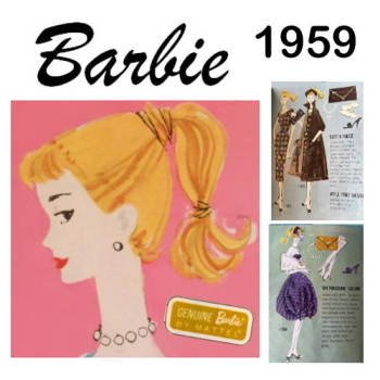 Mattel Barbie 1959 Vintage Doll Clothes Fashions Identified USA